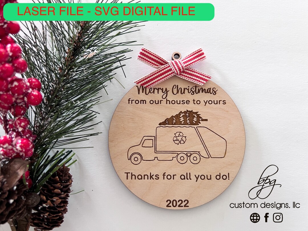 Digital Download Trash Garbage Waste Recycle Truck Thank You Combo Gift ...