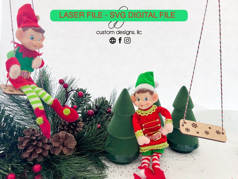Instant DIGITAL Download* Elf Prop Swing Keepsake Christmas Xmas ...