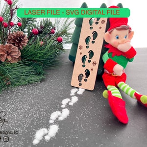 Instant DIGITAL Download* Elf Stencil Footprint Christmas Santa ...