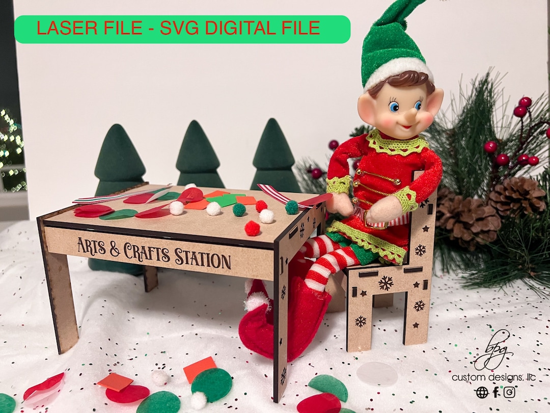 DIGITAL Elf Prop Kit Bundle Arts Crafts Station Christmas Xmas Holiday ...