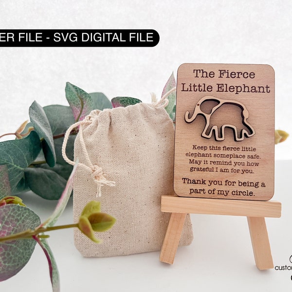 Elephant Friendship Card - Etsy