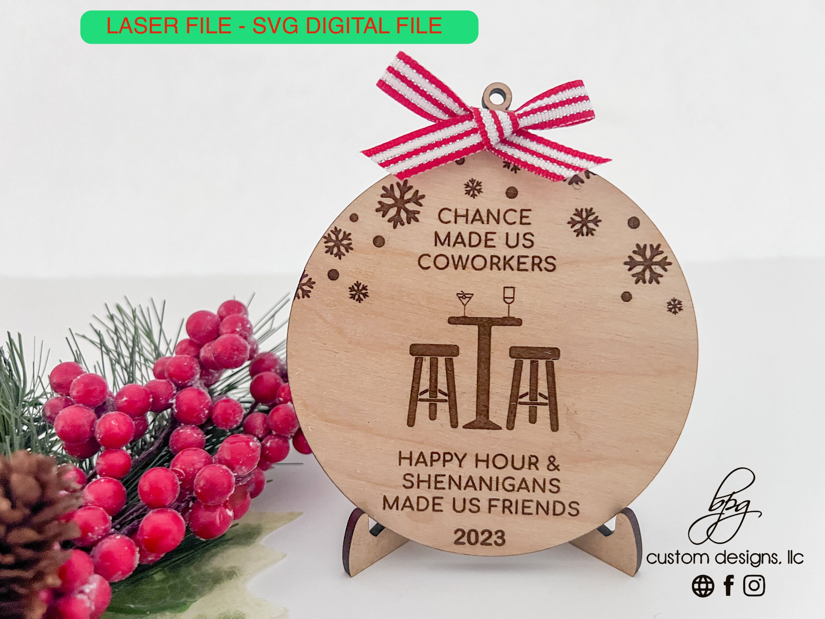 Digital Chance Coworker Happy Hour Shenanigan Friend Heart Home Gift ...