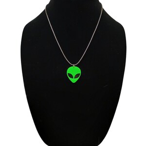 Alien Head Charm Necklace - Etsy