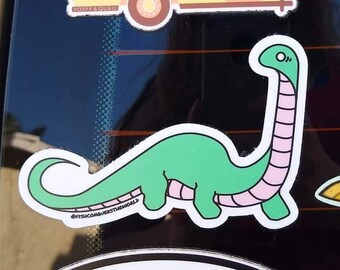 Brontosaurus Dinosaur Sticker - Etsy