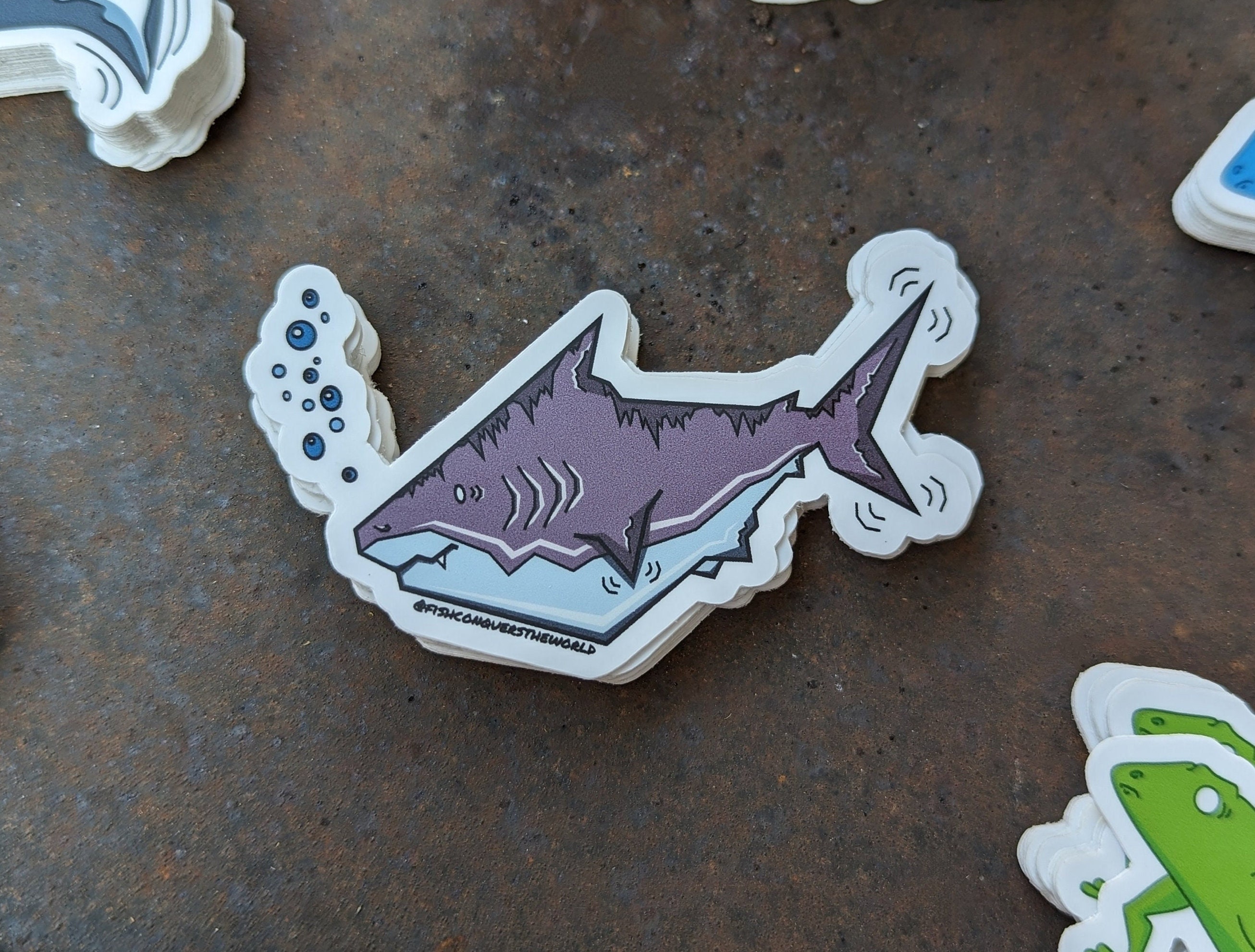 Tiger Shark Sticker - Etsy
