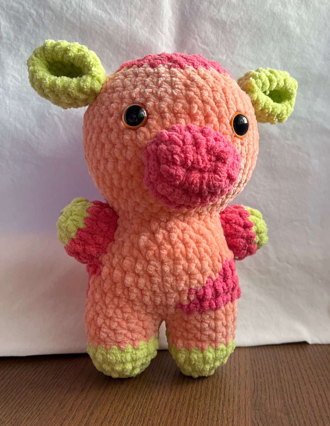 Rainbow Sherbet Ice Cream Cow - Etsy