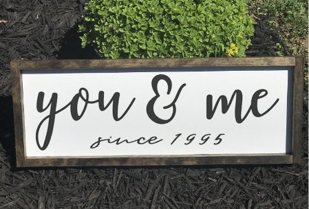 You and Me Sign, You and Me, Wedding Signs, Wedding Decor, Bedroom ...