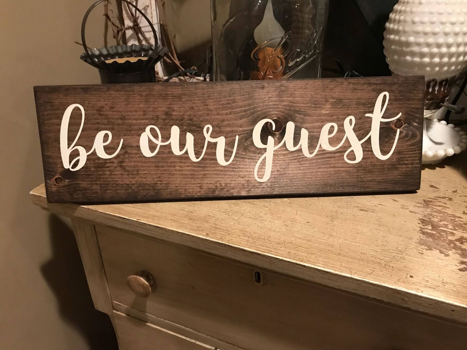 Be Our Guest Sign, Be Our Guest, Be Our Guest Wood Sign, Be Our Guest ...