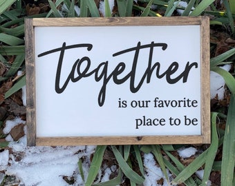 Together Sign, Together Wood Sign, Together Wall Decor, Thanksgiving ...
