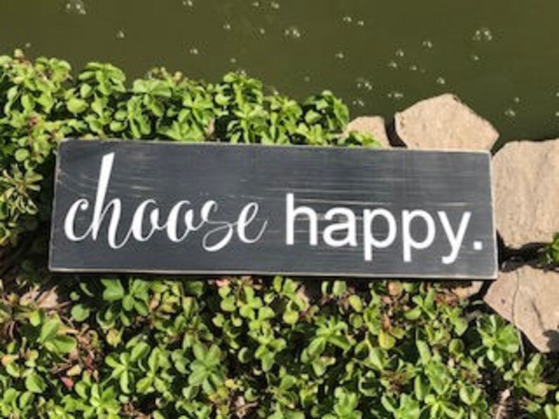 Choose Happy Choose Happy Sign Choose Happy Wood Sign - Etsy