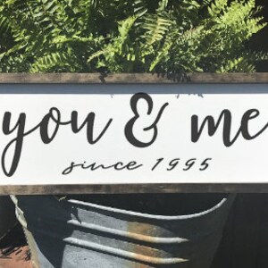 You and Me Sign, You and Me, Wedding Signs, Wedding Decor, Bedroom ...