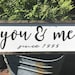 You and Me Sign You and Me Wedding Signs Wedding Decor - Etsy