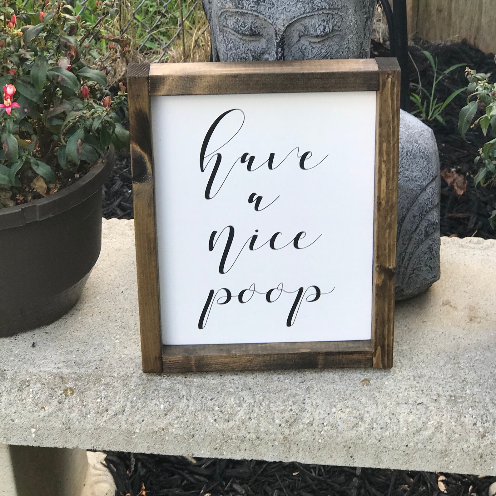 Funny Bathroom Signs, Have A Nice Poop Sign, Have A Nice Poop Wood Sign ...