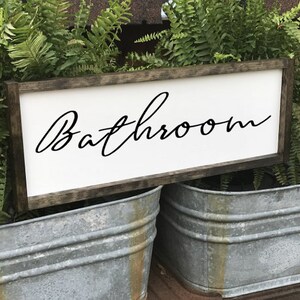 Bathroom Wall Decor, Bathroom Sign, Bathroom Decor, Bathroom Wall Art ...