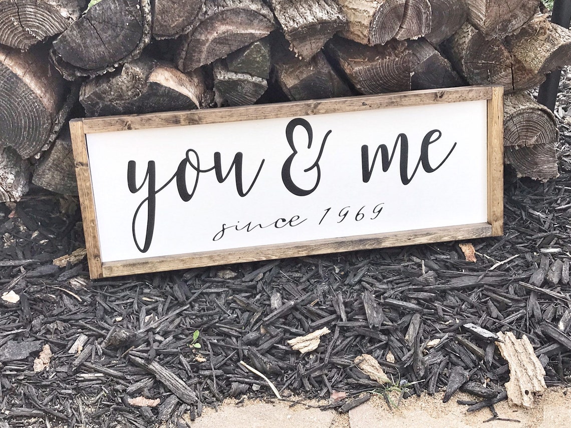 You and Me Sign, You and Me, Wedding Signs, Wedding Decor, Bedroom ...