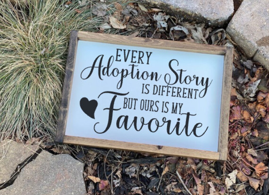 Adoption Gift Adoption Sign Every Adoption Story is - Etsy