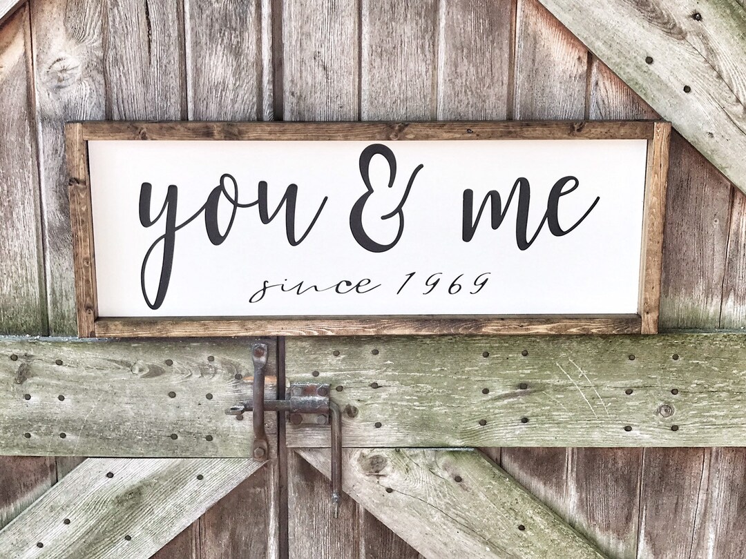 You and Me Sign, You and Me, Wedding Signs, Wedding Decor, Bedroom ...