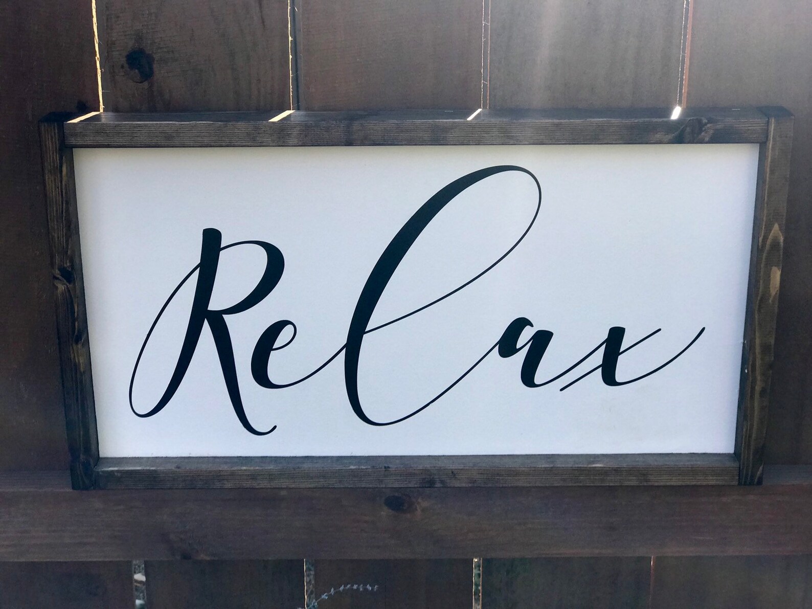 Relax Sign Relax Sign for Bathroom Relax Relax Wall Art | Etsy