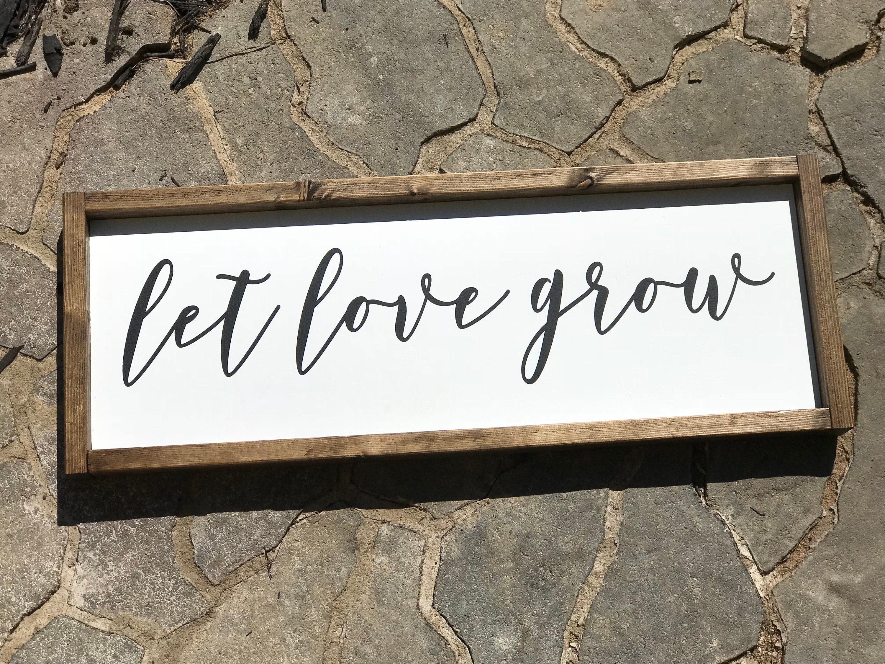 Let Love Grow Let Love Grow Sign Bedroom Sign Bedroom | Etsy
