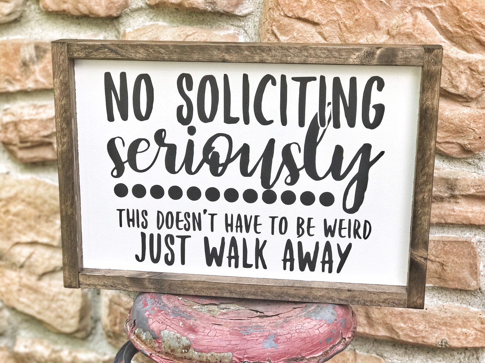 No Soliciting No Soliciting Funny Sign No Soliciting Sign | Etsy