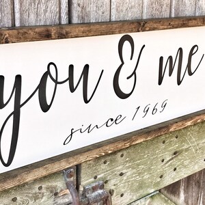 You and Me Sign, You and Me, Wedding Signs, Wedding Decor, Bedroom ...