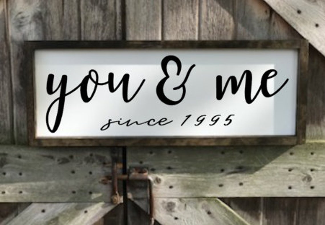You and Me Sign You and Me Wedding Signs Wedding Decor - Etsy