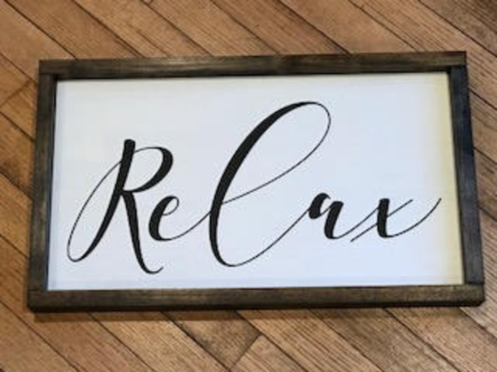 Relax Sign Relax Sign for Bathroom Relax Relax Wall Art | Etsy