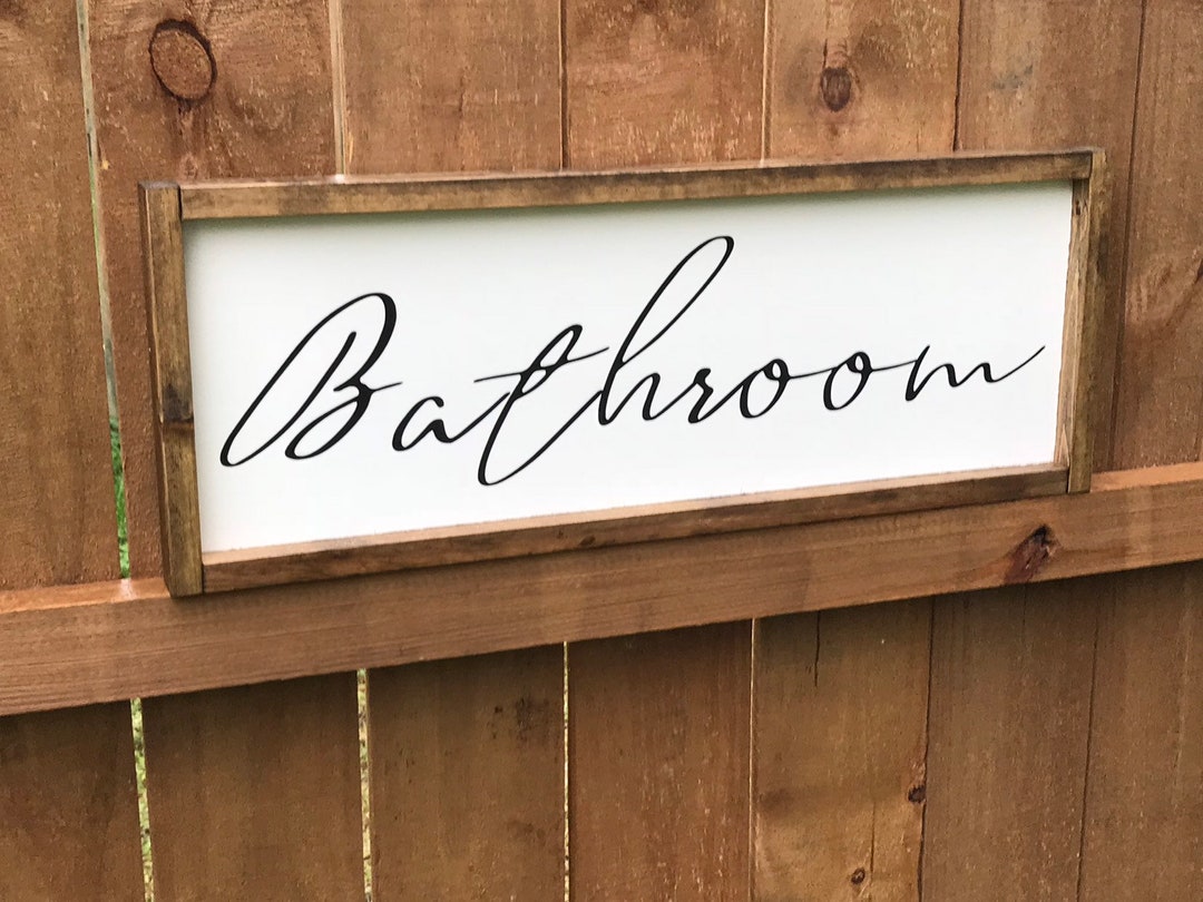 Bathroom Wall Decor, Bathroom Sign, Bathroom Decor, Bathroom Wall Art ...