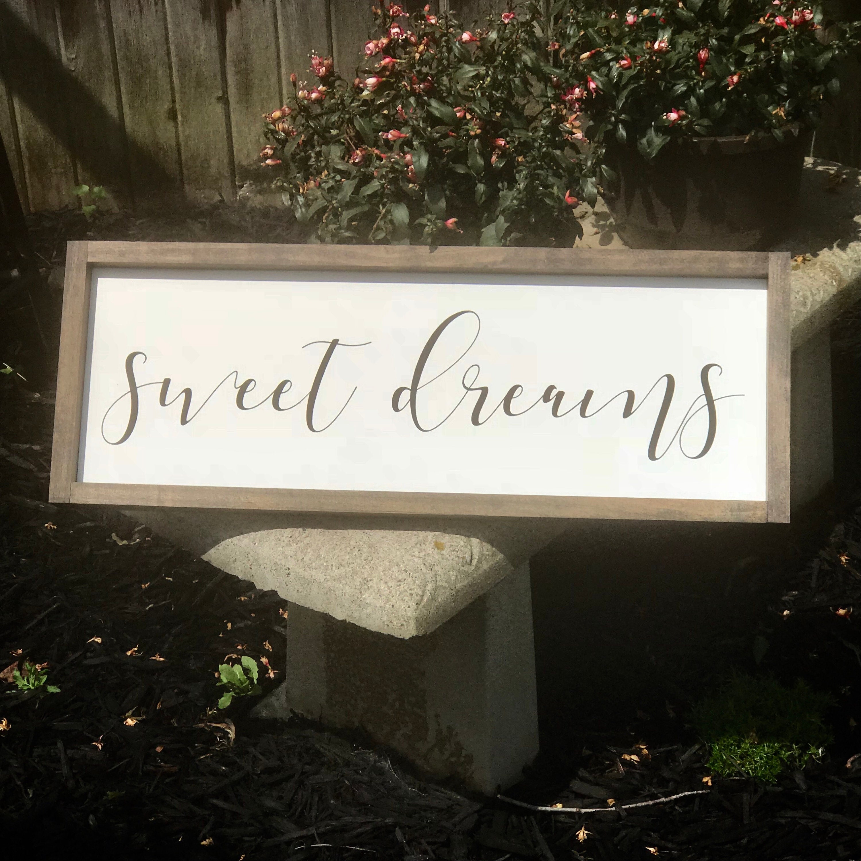 Bedroom Sign Bedroom Decor Bedroom Wall Decor Sweet Dreams - Etsy