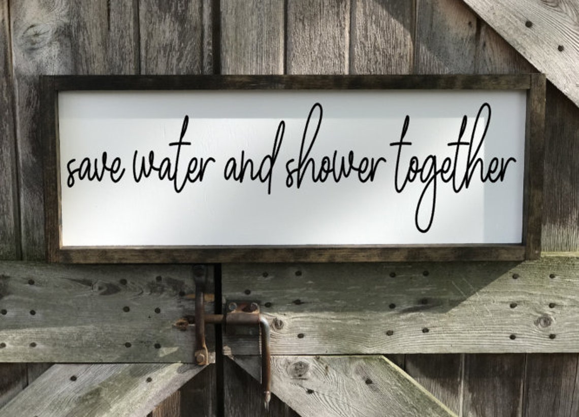 Save Water Shower Together Save Water Shower Together Sign - Etsy