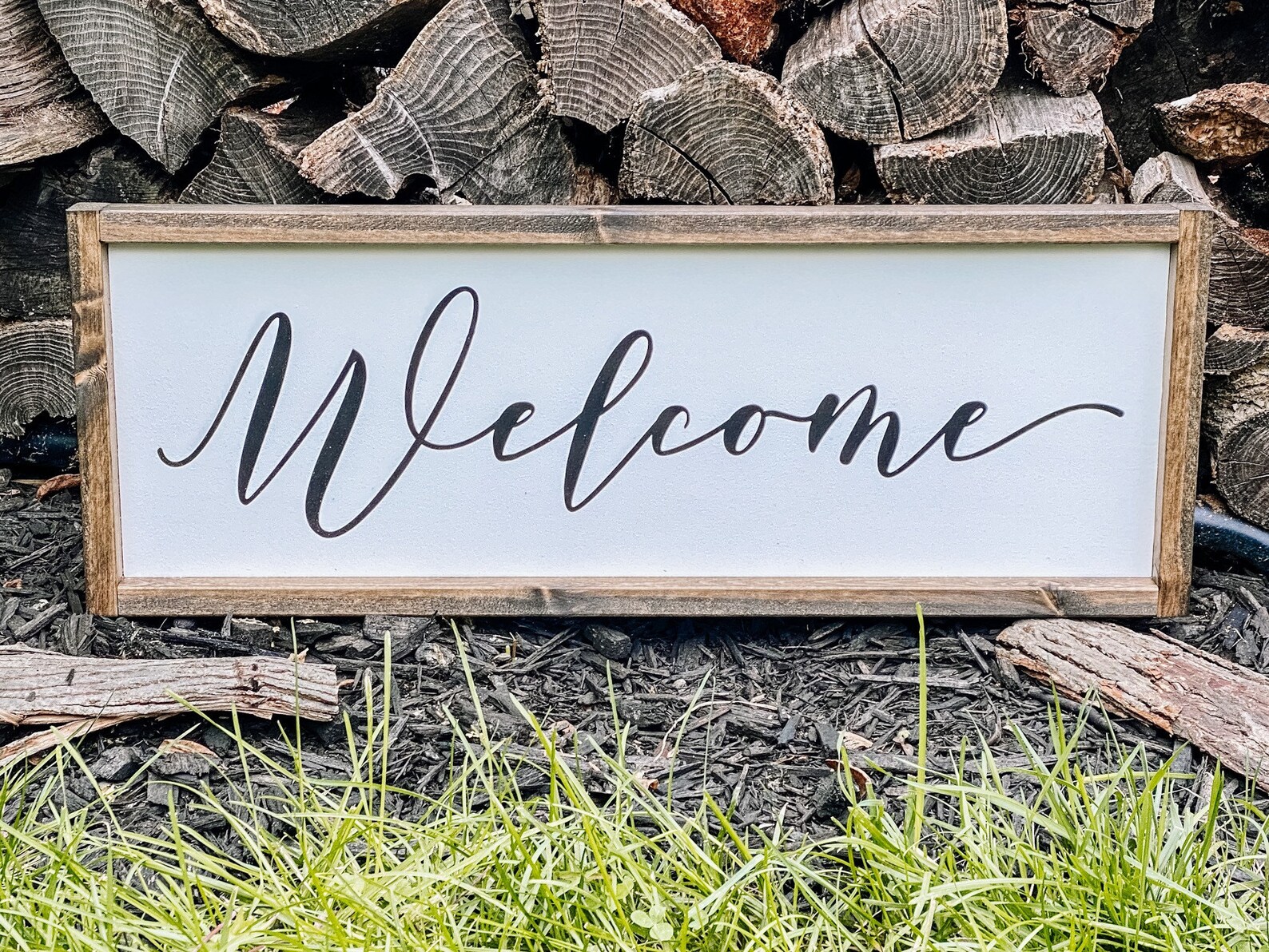 Welcome Sign Welcome Wood Welcome Sign Horizontal Welcome | Etsy
