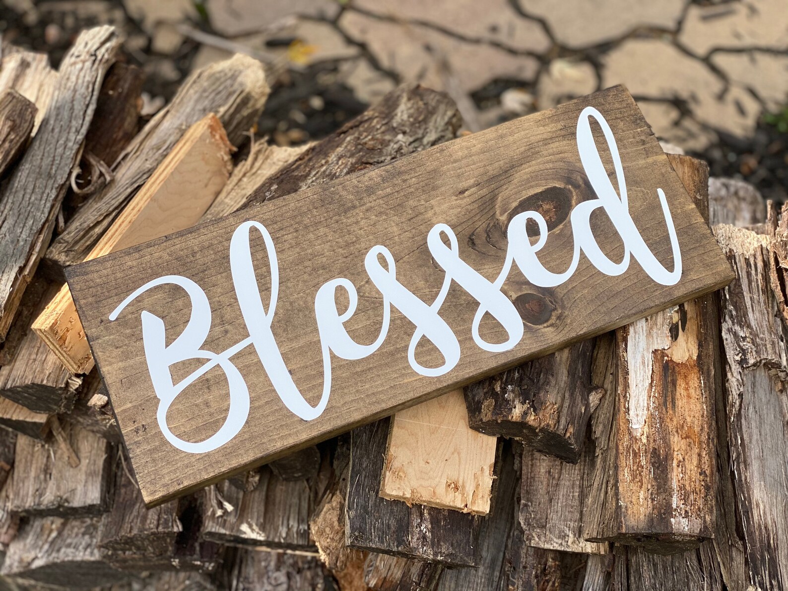 Blessed Sign, Blessed, Blessed Wood Sign, Blessed Wooden Sign, Wood ...