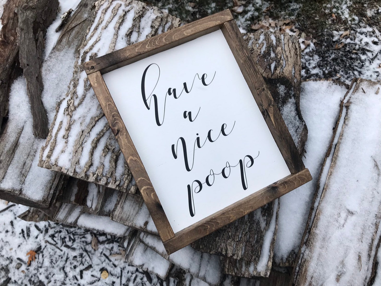 Funny Bathroom Signs, Have A Nice Poop Sign, Have A Nice Poop Wood Sign ...
