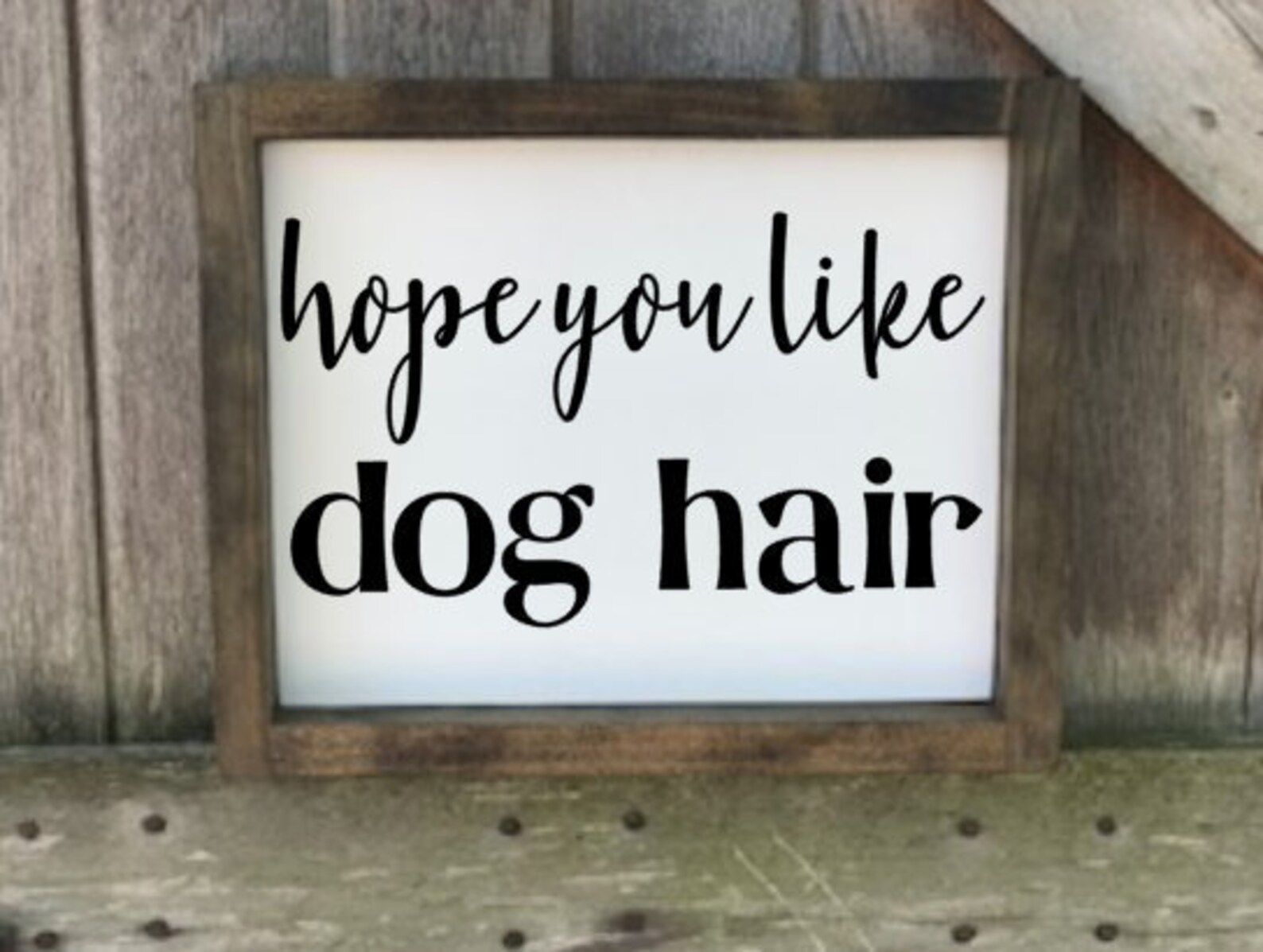 Dog Sign Dog Hair Sign Dog Hair Pet Sign Pet Decor Dog - Etsy