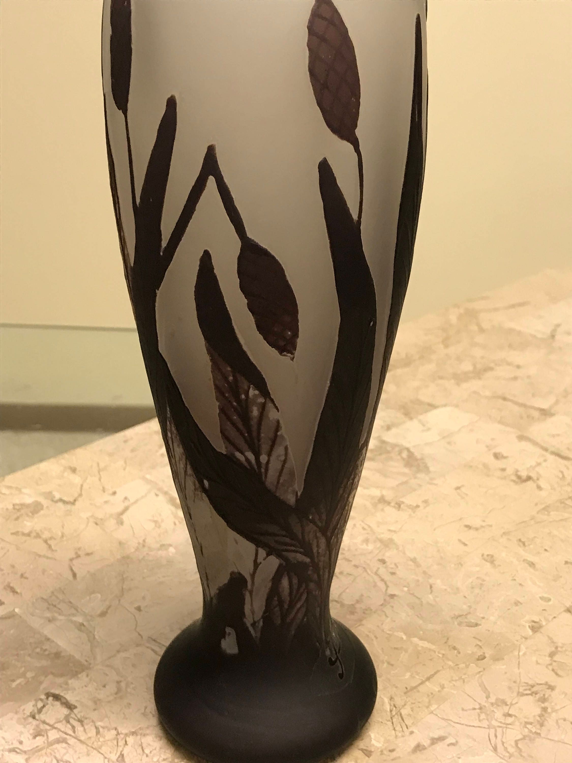 Authentic Signed Galle Vase - Etsy