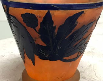 Authentic Signed Galle Vase | Etsy