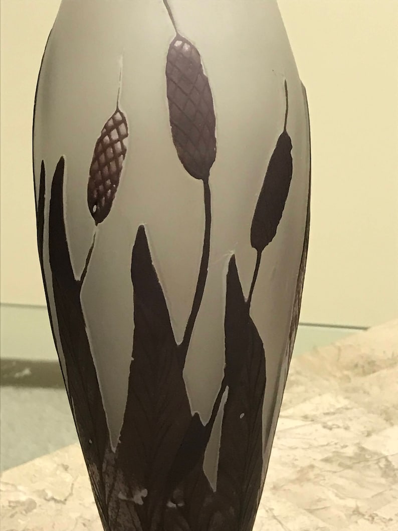 Authentic Signed Galle Vase - Etsy