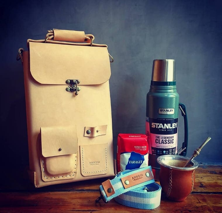 Matera Carry Case Yerba Mate Therm Stanley Argentinian Leather - Etsy
