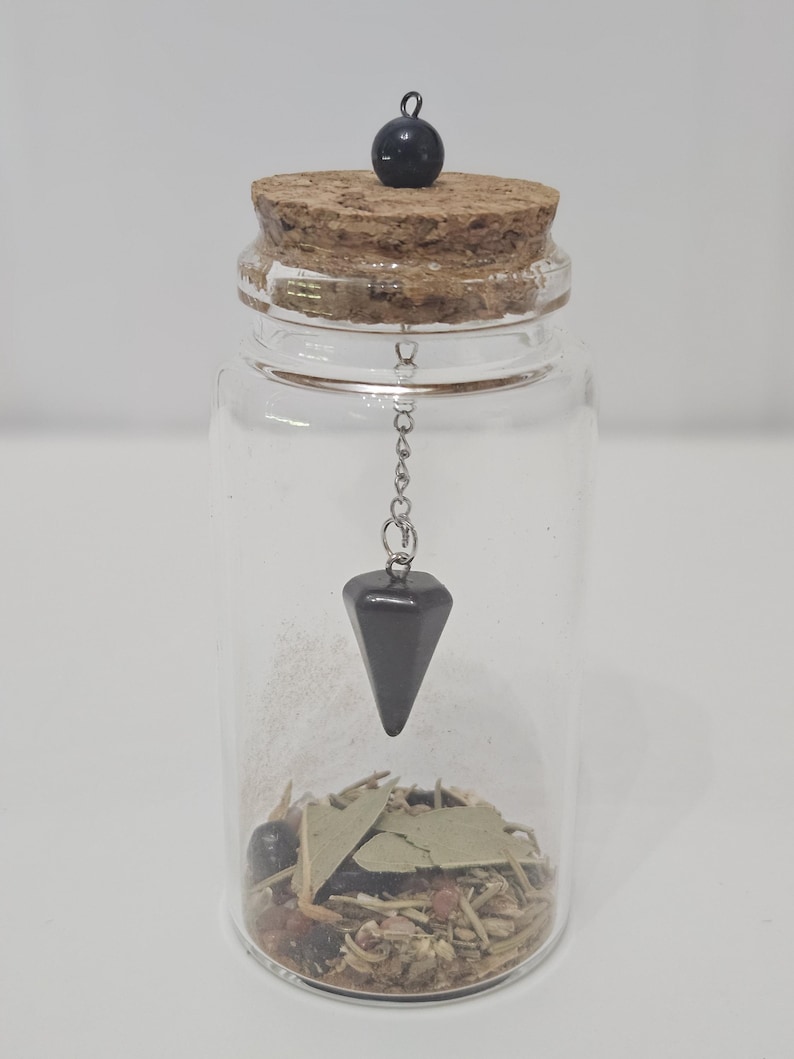 Obsidian Pendulum Jar - Etsy