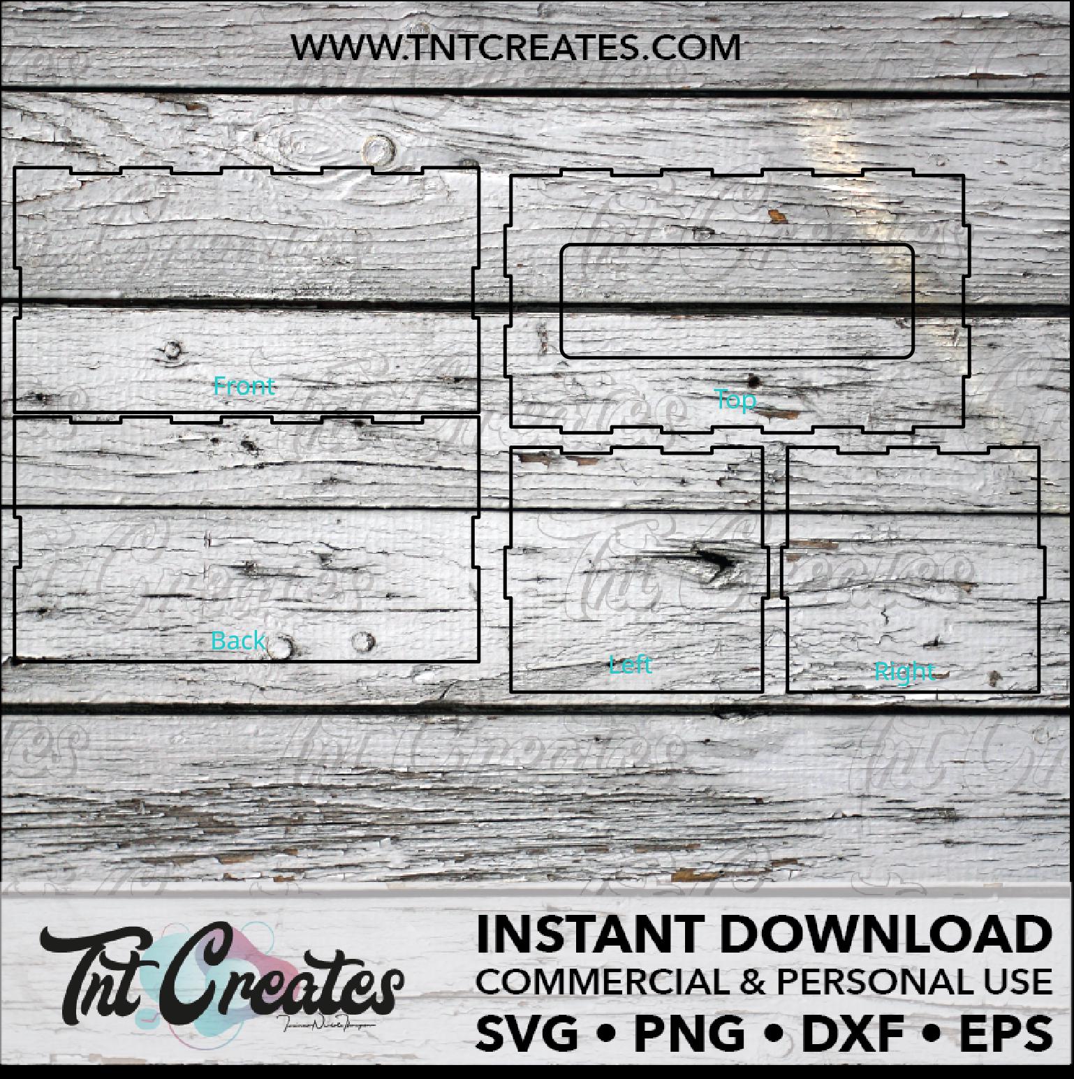 Tissue Box Cover SVG Cut File for Lasers Designed for Costco Size ...