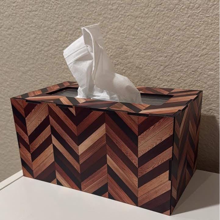 Tissue Box Cover SVG Cut File for Lasers Designed for Costco Size ...