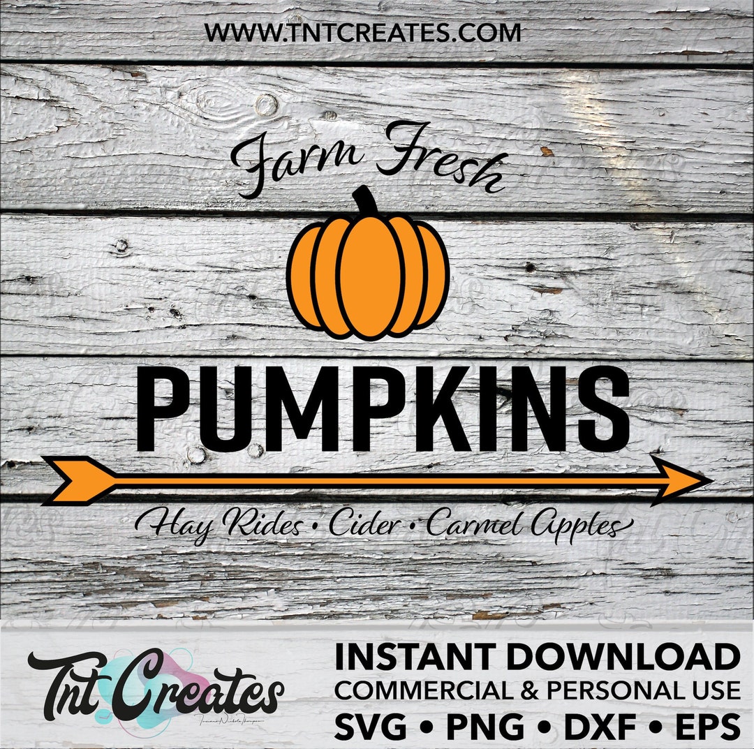 Pumpkin Patch Sign SVG: Fall Farmhouse Decor (digital Download) - Etsy