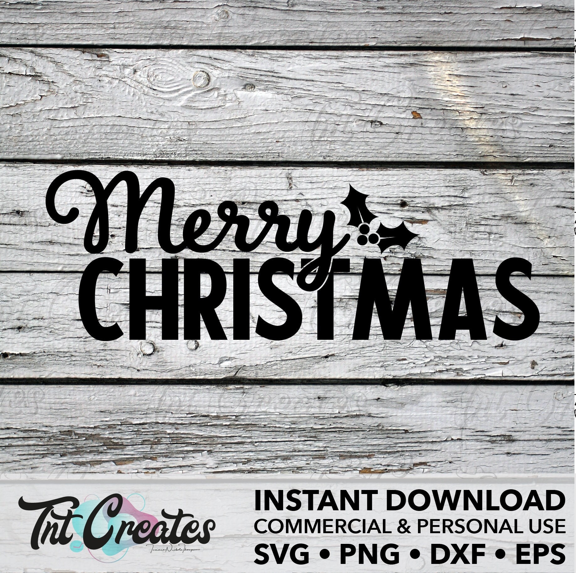 Merry Christmas- Christmas SVG Cut File for Cricut, Silhouette and ...