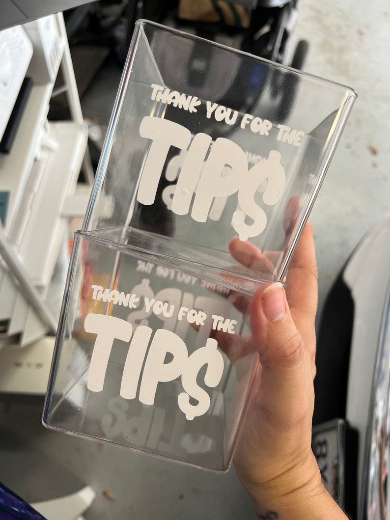 Tip Jar SVG File- Thank You for the Tips SVG Cut File for Barista ...