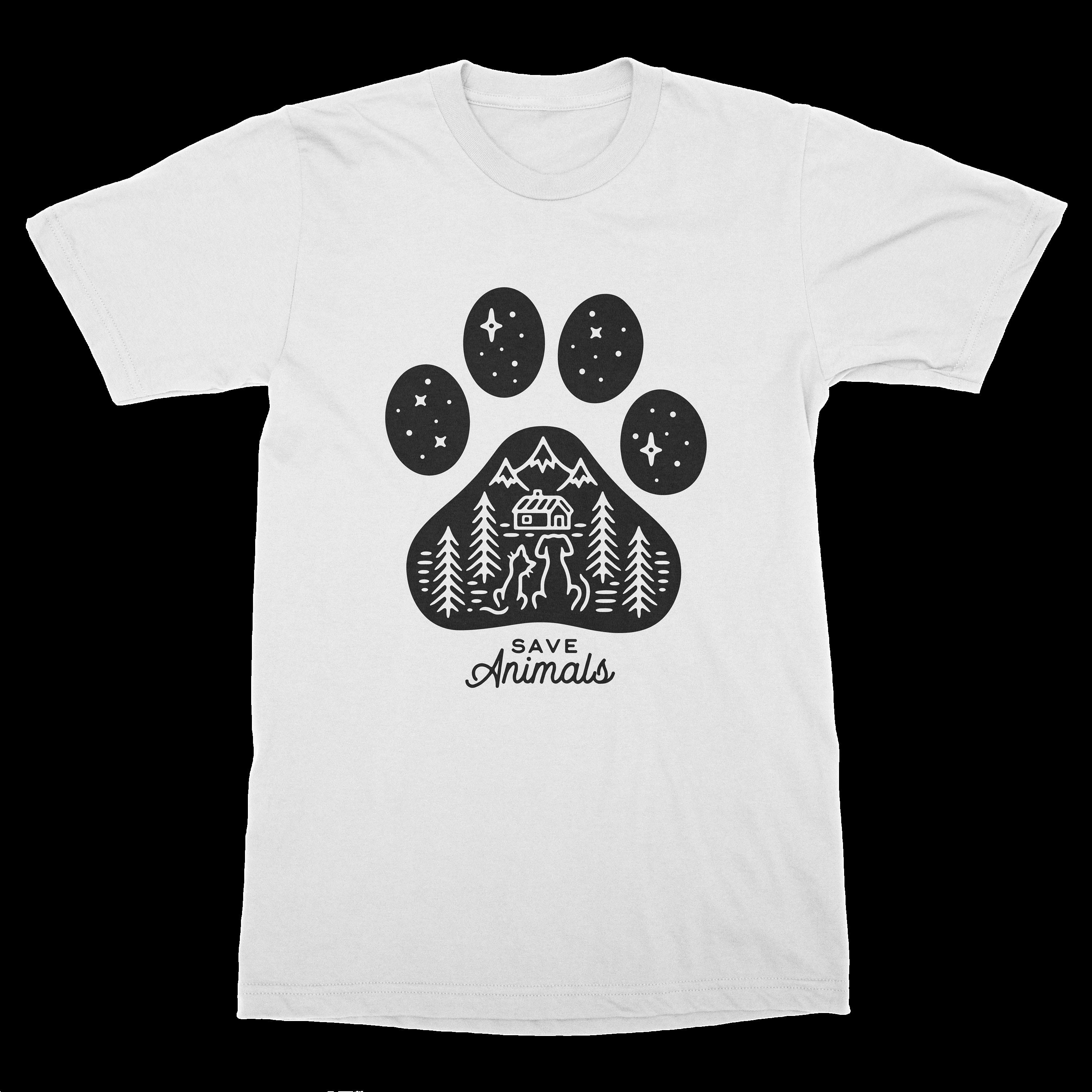 SAVE ANIMALS T-SHIRT Animal Lover Shirt Unisex Graphic Tee | Etsy