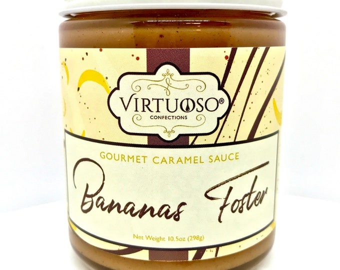 Bananas Foster Caramel Sauce - 10.5 Oz | Caramel Sauce | Bananas Foster ...