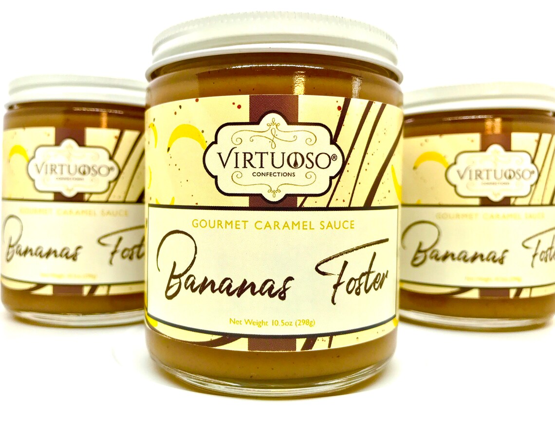 Bananas Foster Caramel Sauce 10.5 Oz Caramel Sauce | Etsy