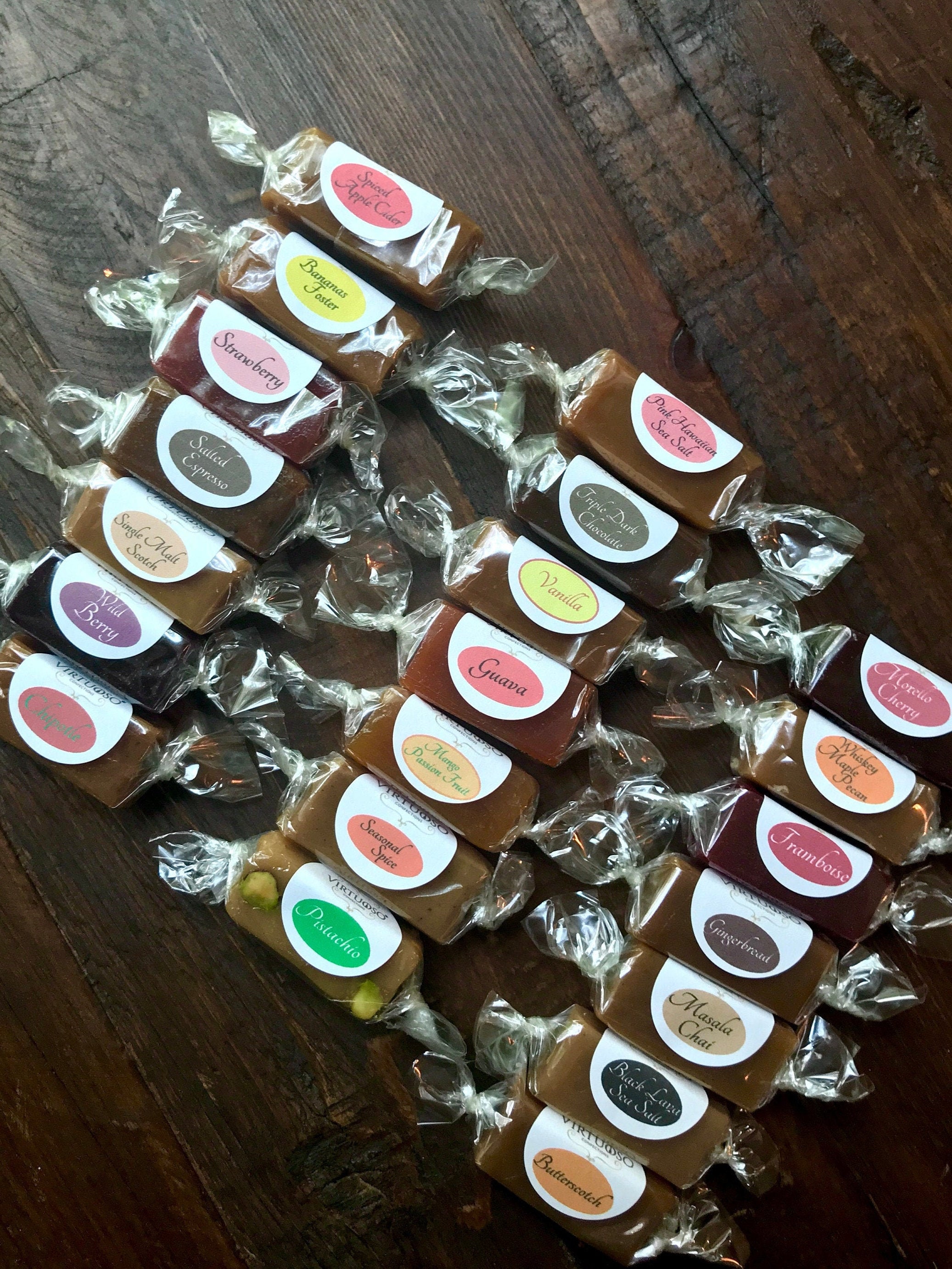 Caramel Sampler: 4oz/6oz | Caramels | Variety Pack | Caramel Assortment ...