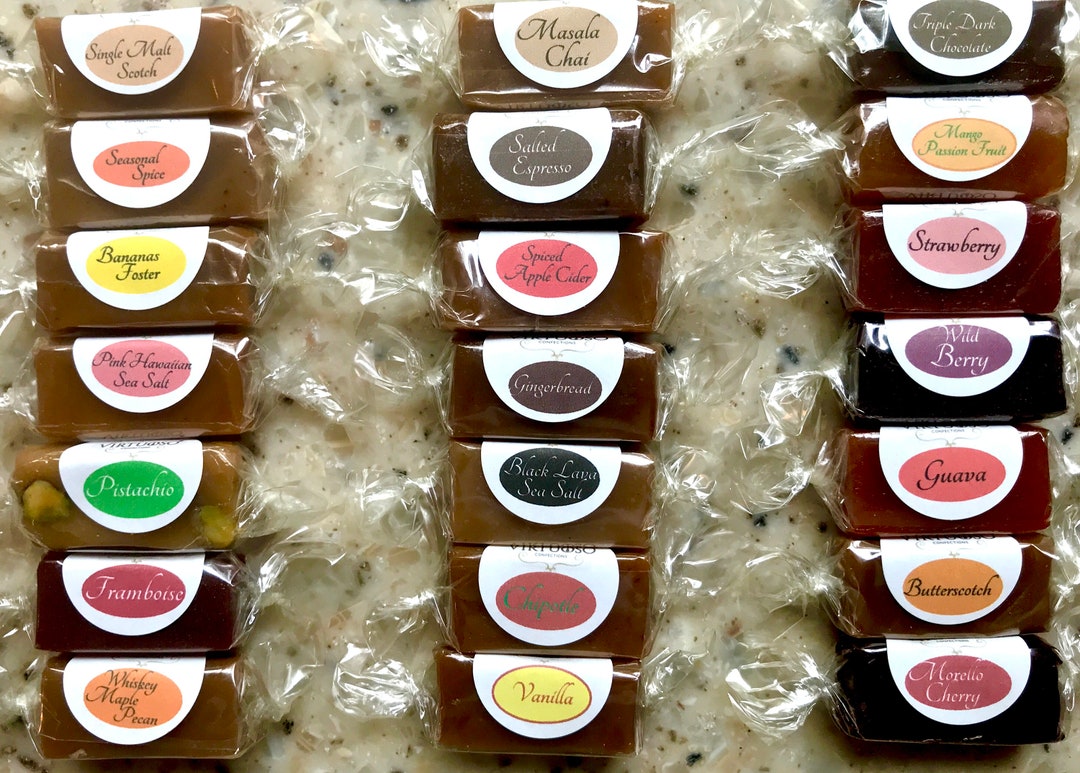 Caramel Sampler 4oz/6oz | Caramels | Variety Pack | Assorted Caramels ...