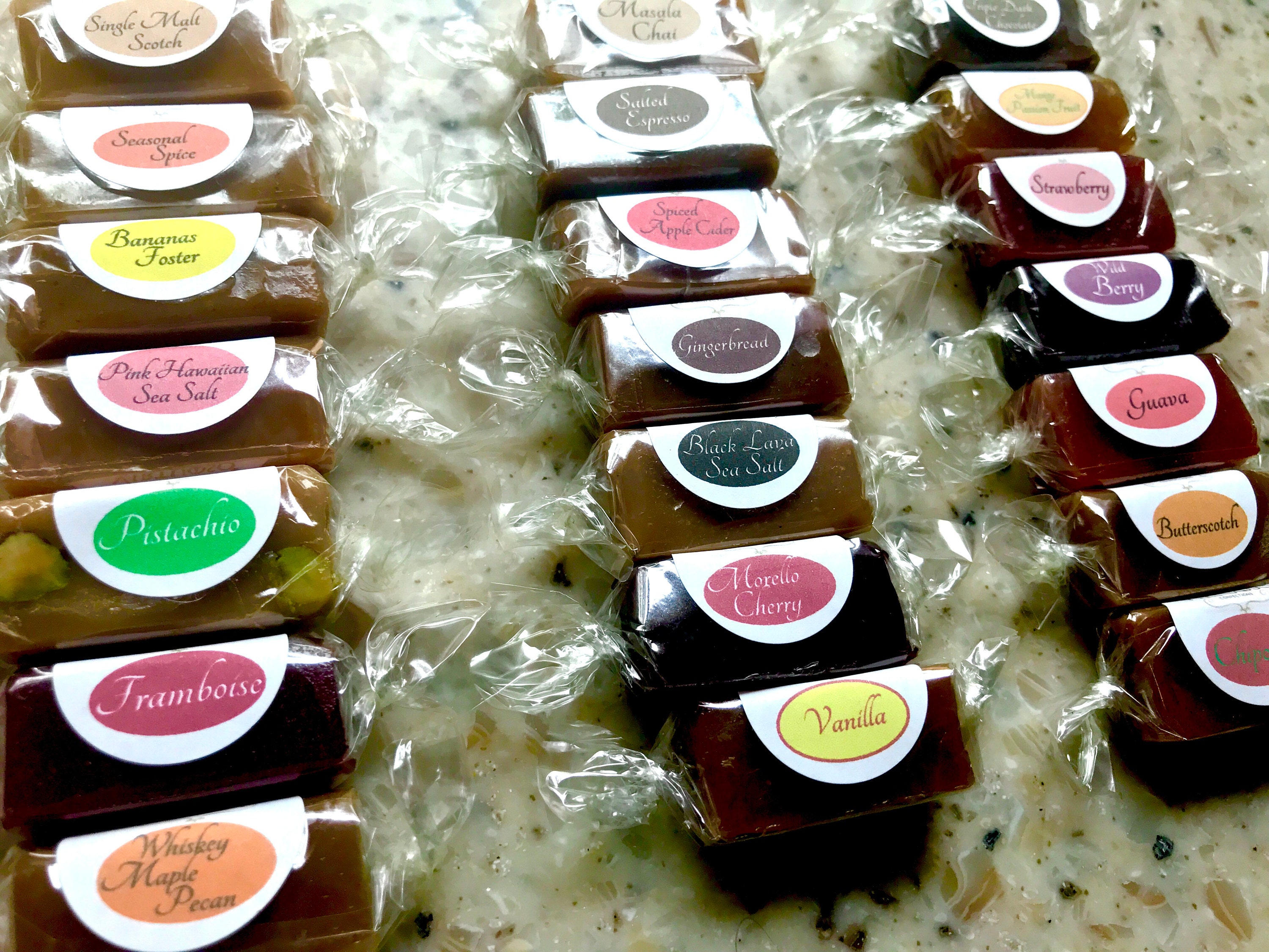 Caramel Sampler: 4oz/6oz | Caramels | Variety Pack | Caramel Assortment ...
